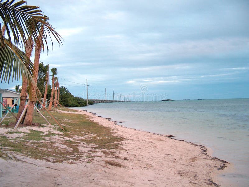 Key West Bridge stock photo. Image of west, surf, trees - 534382