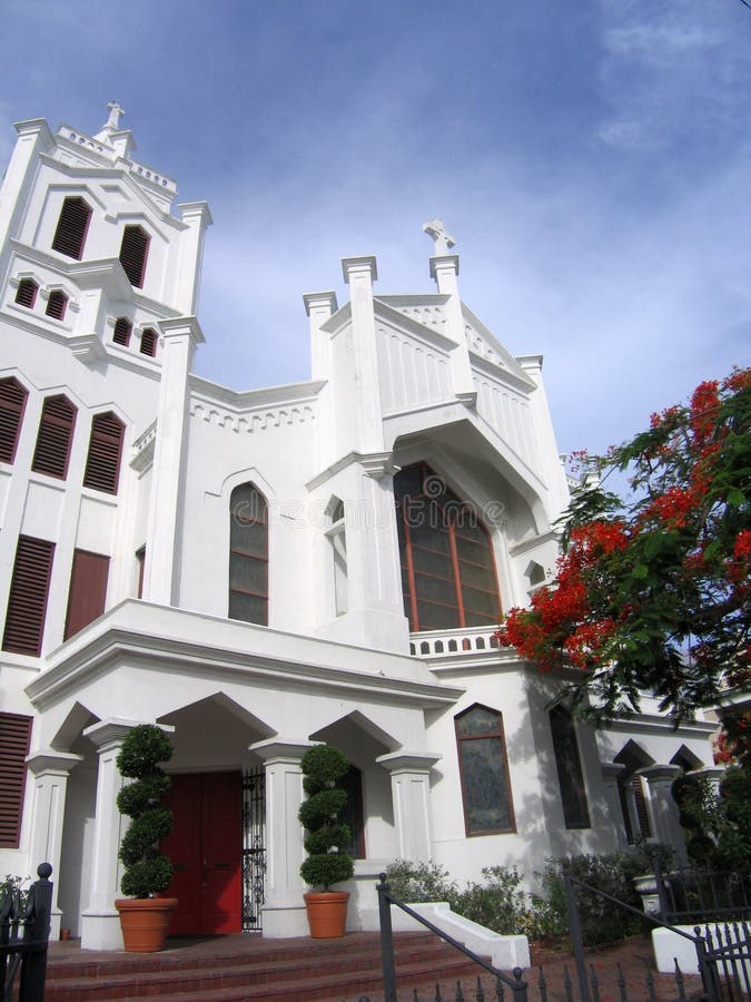Key West Church stock photo. Image of clean, west, white - 5866924