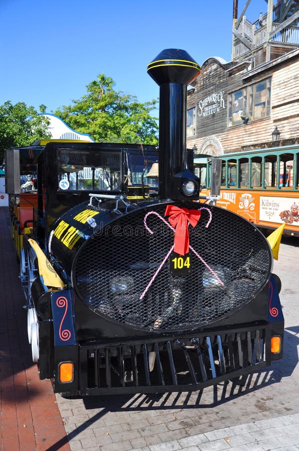 Key West Conch Tour Train, Florida Editorial Stock Image - Image of ...