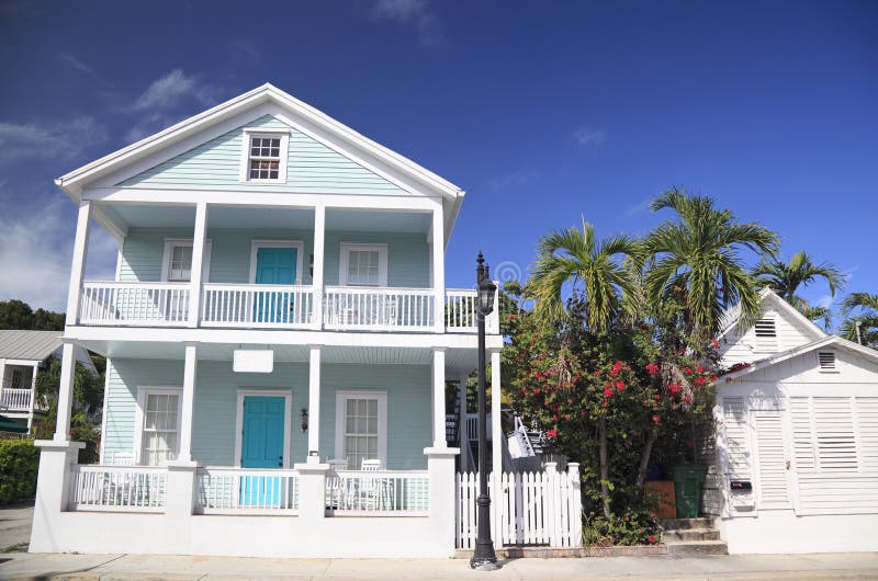 Key West Cottages, Florida stock image. Image of multicolor - 64681763