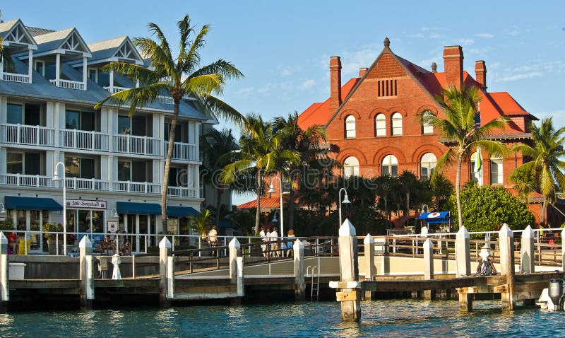 Downtown key west editorial stock image. Image of waterway - 270895524