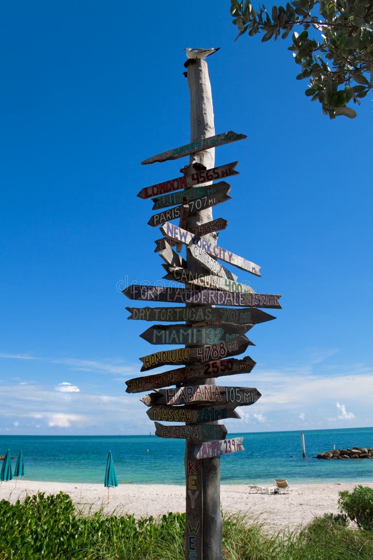 Key West Directional Sign Stock Photos - Free & Royalty-Free Stock ...