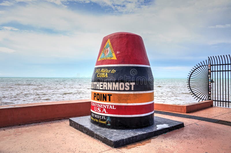 Southernmost Point Monument in Key West, Florida. Editorial Image ... Southernmost Point Monument in Key West, Florida. Editorial Image ...