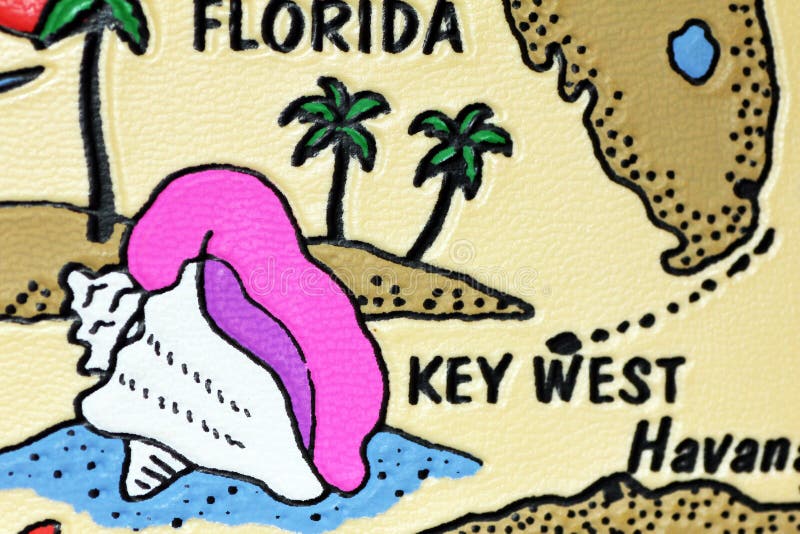 Key west map stock photo. Image of tourism, america, journey - 63873230
