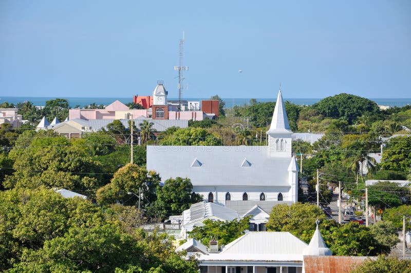 Key West Old Town, the Keys, Florida, USA Stock Image - Image of center ...
