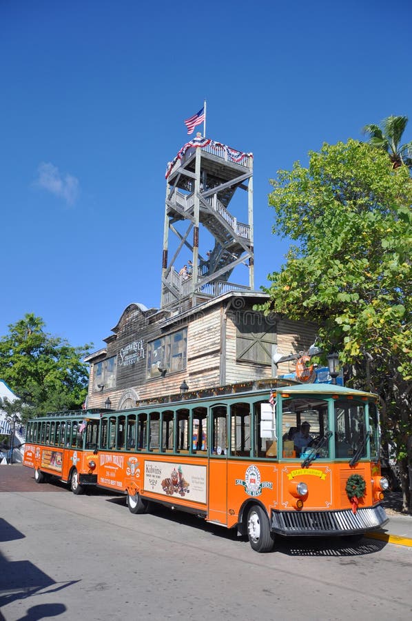 Key West Old Town Trolley, Florida Editorial Photography - Image of ...