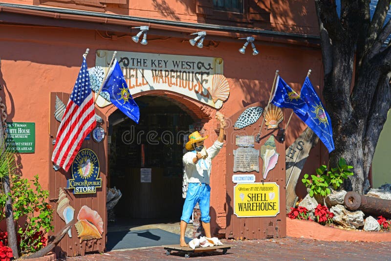 Key West Shell Warehouse, Florida, USA Editorial Stock Image - Image of ...