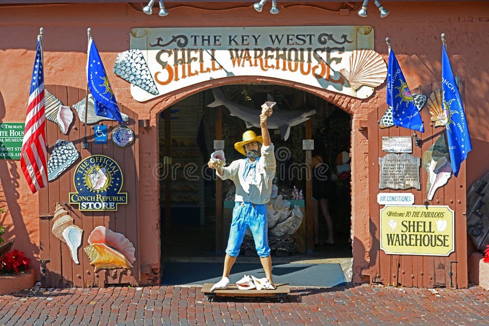 Key West Shell Warehouse, La Floride, Etats-Unis Photo stock éditorial ...