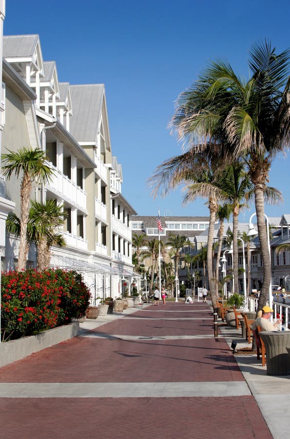 Key West Street stock photo. Image of hotels, shopping - 649078
