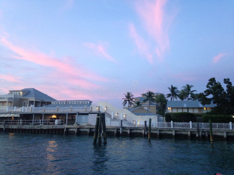 Key West sunset stock photo. Image of ocean, summer, dock - 19404092