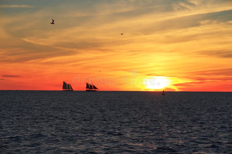 Key West sunset stock photo. Image of ocean, summer, dock - 19404092