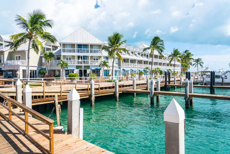Key West, Florida, USA - September 12, 2019: Quiet Street in Key West ... Key West, Florida, USA - September 12, 2019: Quiet Street in Key West ...