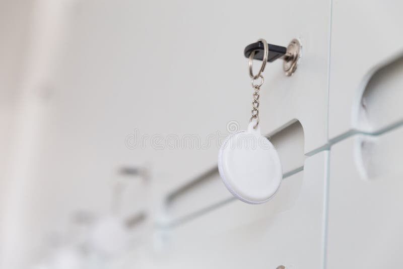 Key and White Locker in School or Office. Stock Photo - Image of locker ...