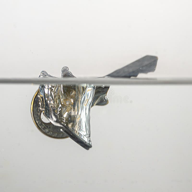 Key Wirgh Key Ring Drop with Splash in Water Stock Photo - Image of ...