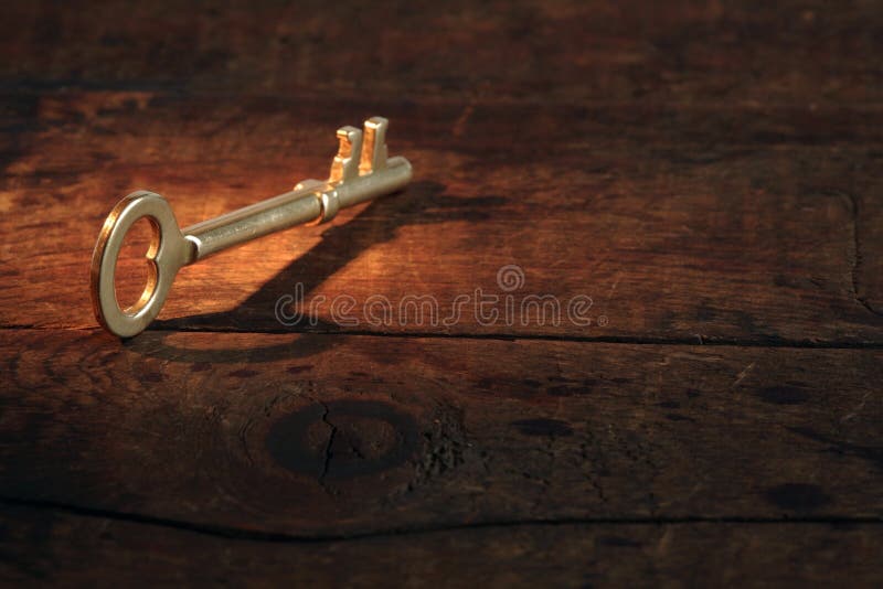 Key to the Golden Puzzle stock image. Image of prosperity - 20515753
