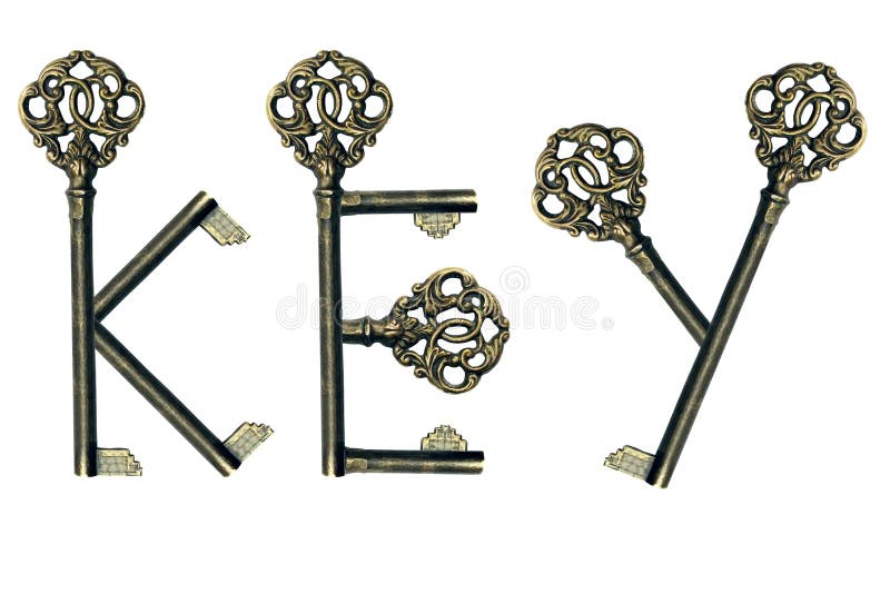 Gold keys stock image. Image of ornament, metal, golden - 19882585