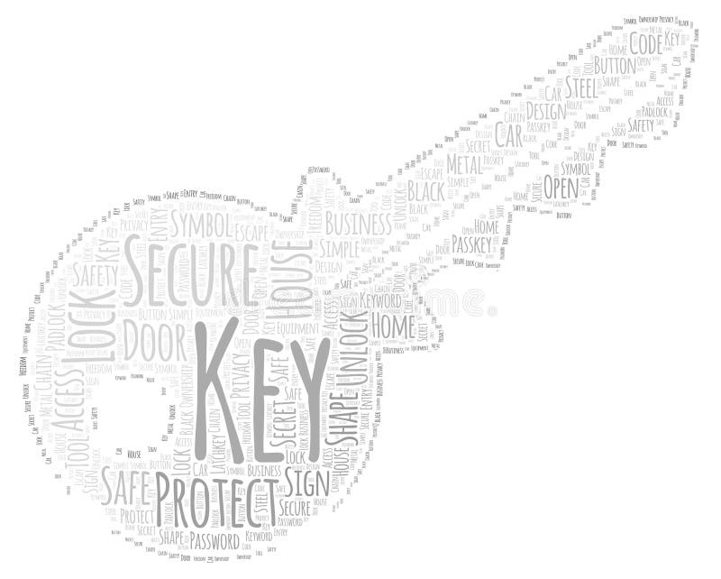 Key Word Cloud Art Poster Illustration Stock Illustration ...