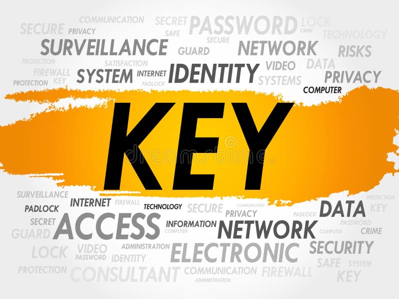 KEY word cloud stock photo. Image of light, firewall - 199782530