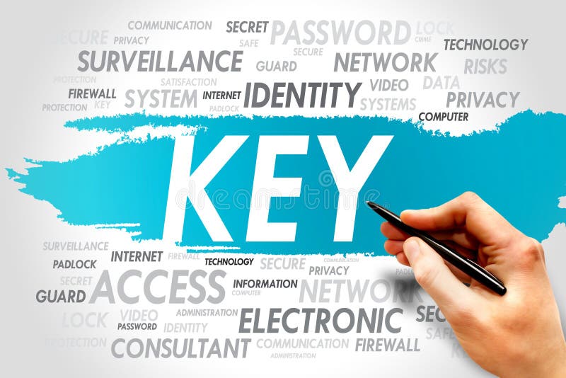Key word cloud stock photo. Image of control, lock, business - 58738148