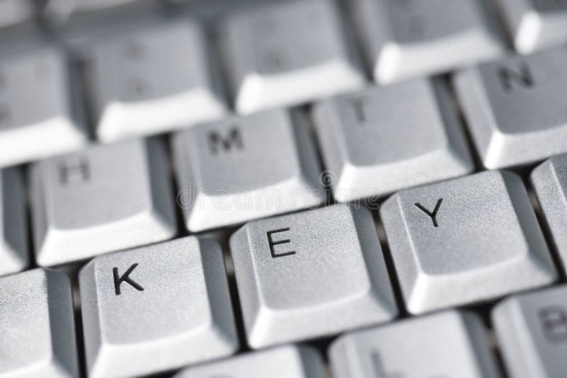 Key Word of the Letters on the Keyboard Buttons Stock Photo - Image of ...