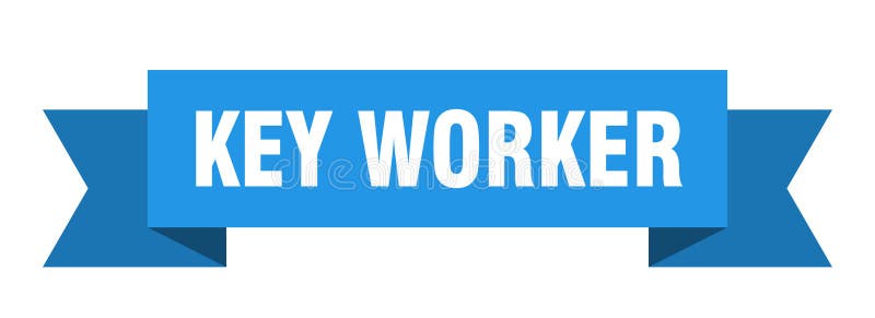 Key Worker Ribbon. Key Worker Isolated Band Sign Stock Vector ...