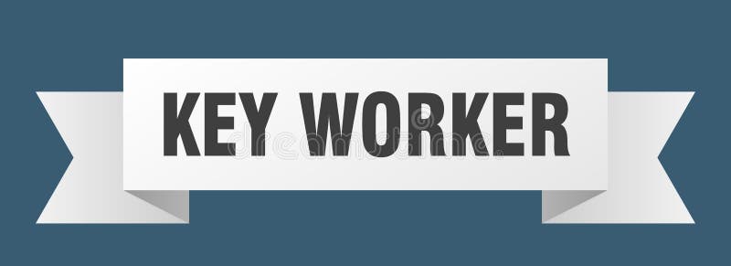 Key Worker Ribbon. Key Worker Isolated Band Sign Stock Vector ...