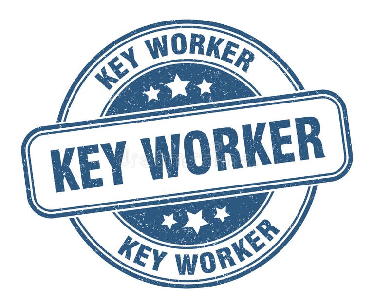 Key Worker Stamp. Key Worker Label. Round Grunge Sign Stock Vector ...