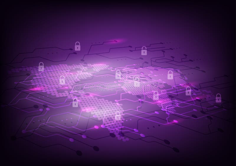 Key world map circuit stock vector. Illustration of connect - 367295736