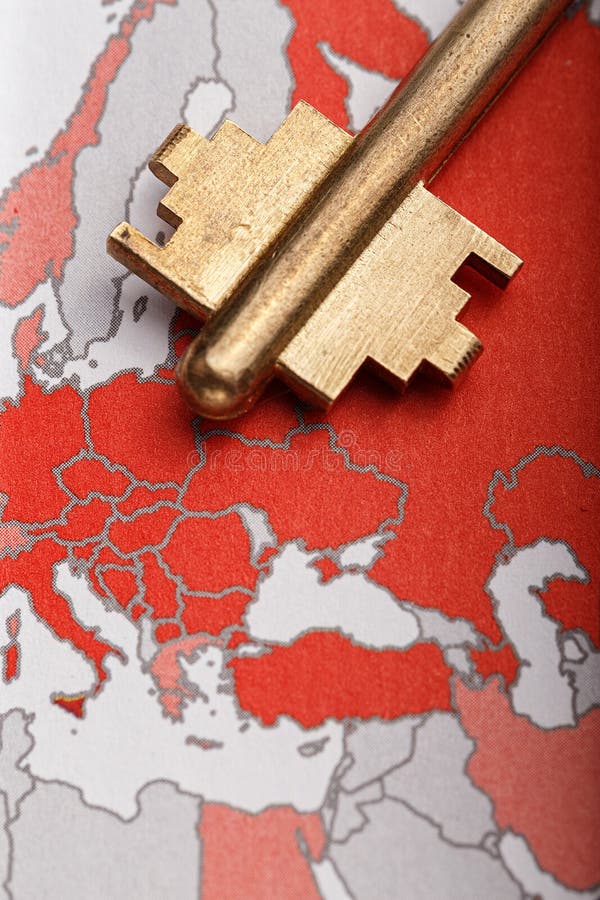 Key on the world map stock photo. Image of navigate, navigation - 95021952