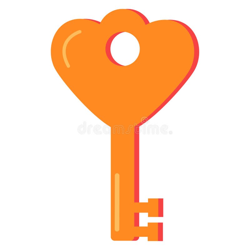 The Key is Yellow. Key for the Keyhole Stock Vector - Illustration of ...