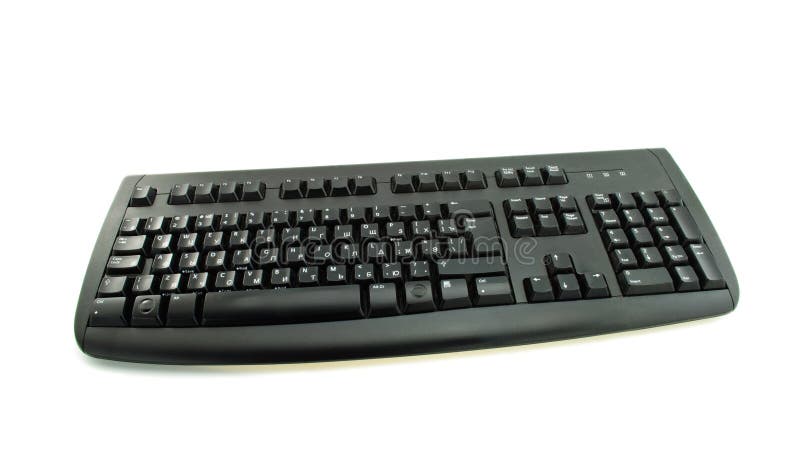 Computer keyboard black stock photo. Image of keyboard - 5280982