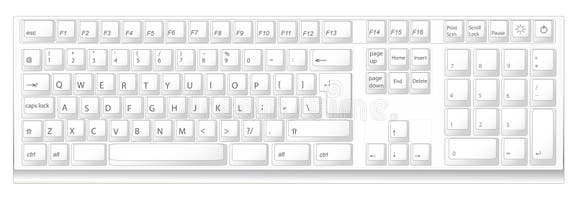 Keyboard stock vector. Illustration of equipment, vector - 14760738