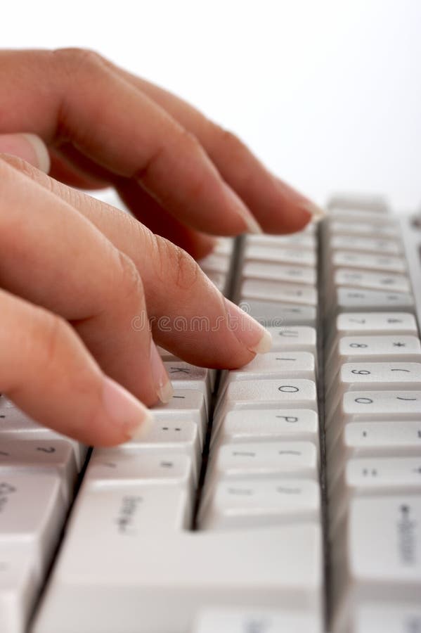 Typing on a keyboard stock photo. Image of privacy, chat - 65137400