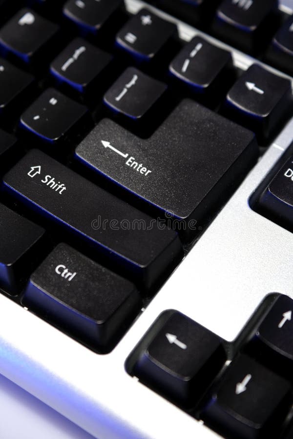 Computer Keyboard Close Up with Control Key Stock Photo - Image of ...