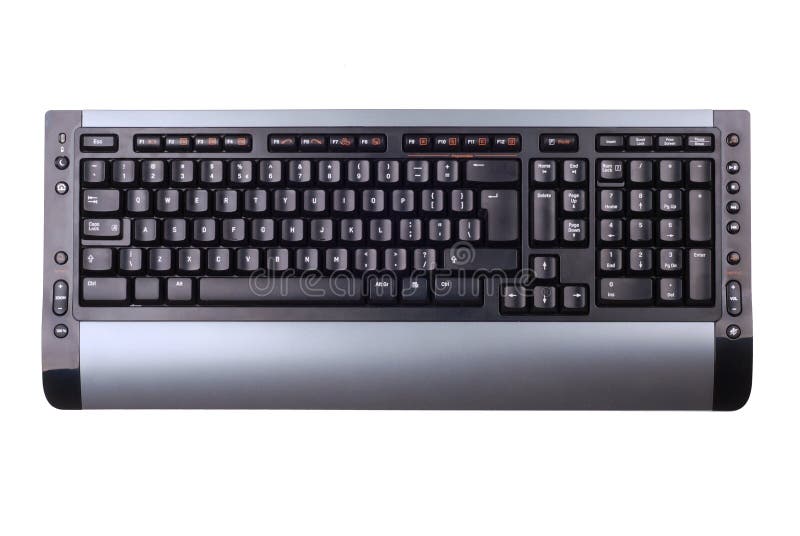 Desktop PC Bluetooth Qwerty Keyboard Layout Stock Photo - Image of ...