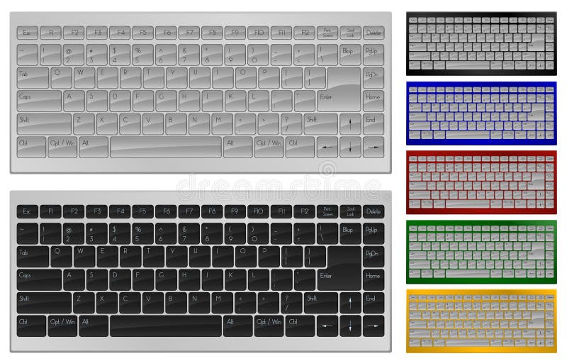 Keyboard control keys stock vector. Illustration of insert - 15129986