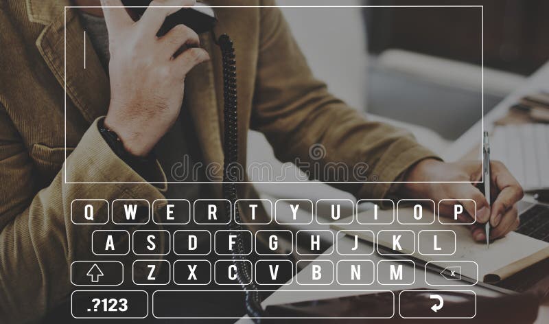 Keyboard Alphabet Computer Electronic Letter Concept Stock Photo ...