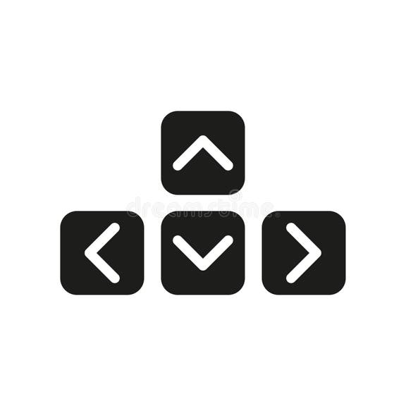 Keyboard Arrows Icon. Vector Illustration Stock Vector - Illustration ...