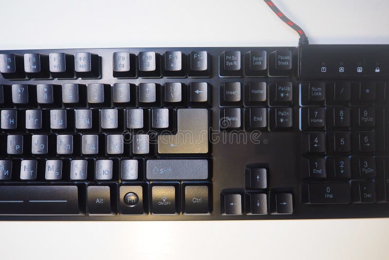 A Keyboard with a Backlit Keyboard. Backlit Gaming Keyboard, Details ...