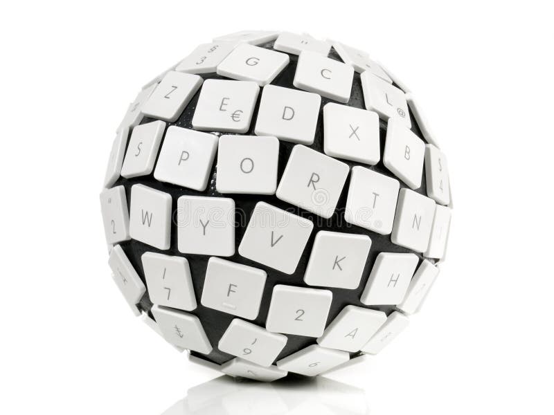 Keyboard Ball Concept stock image. Image of keys, kick - 139854951