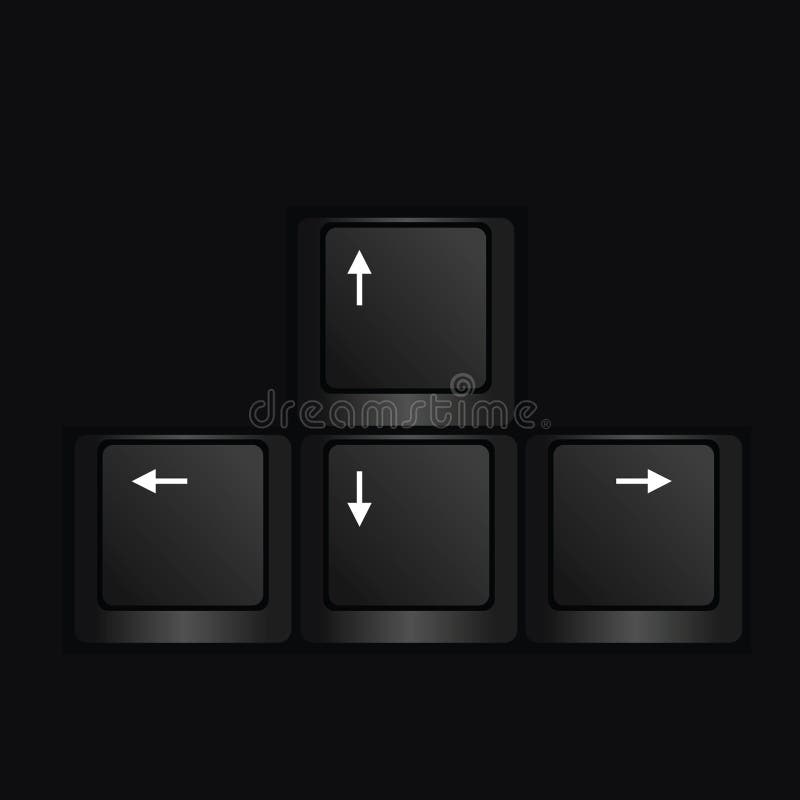 Keyboard Vector Black Art Illustration Stock Vector - Illustration of ...