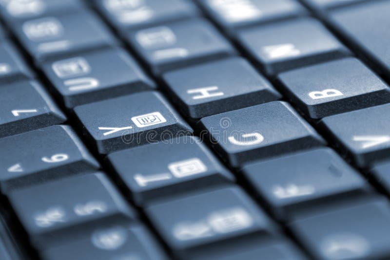 Keyboard in Blue stock image. Image of office, future, keyboard - 676699