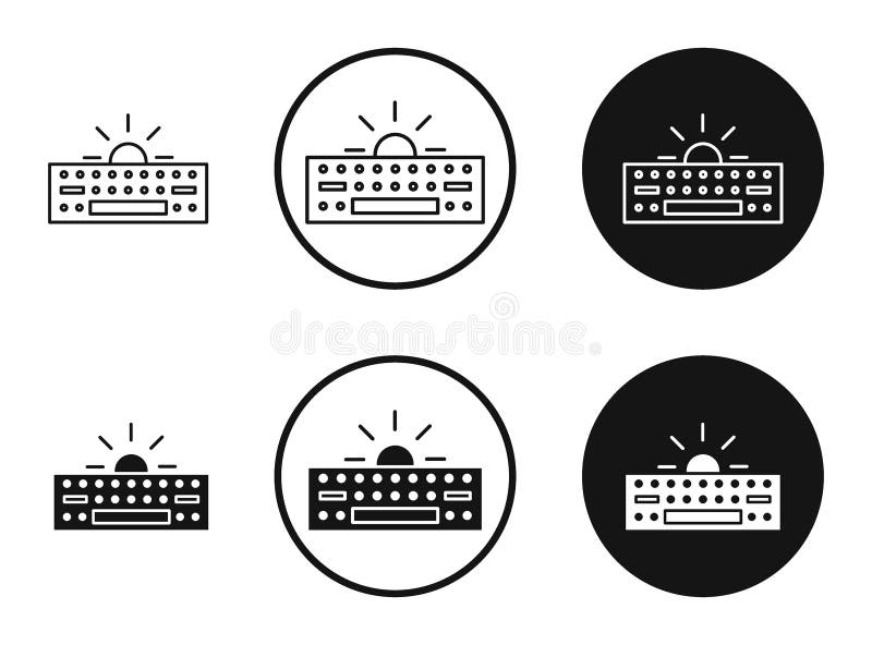 Keyboard Brightness Icon Vector Stock Illustrations – 56 Keyboard ...