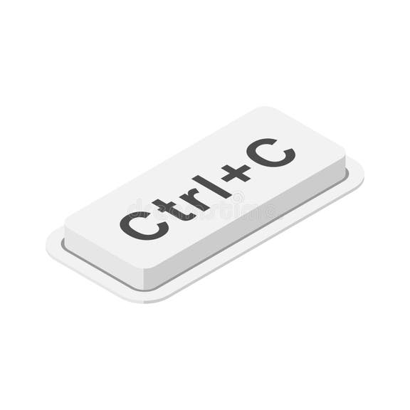 Keyboard Button Ctrl+C Symbolizing Copy Command. Ideal for Computer ...
