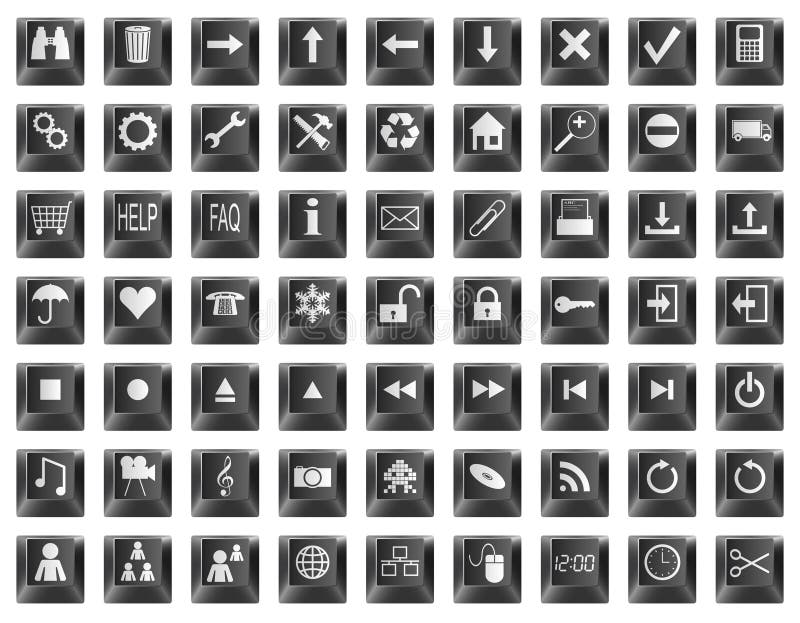 Keyboard button symbols stock vector. Illustration of button - 22622156
