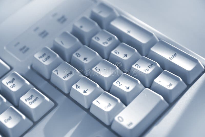 Keyboard buttons blue tone stock photo. Image of equipment - 2097768