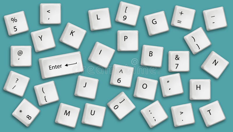 Keyboard buttons stock illustration. Illustration of laptop - 34296922
