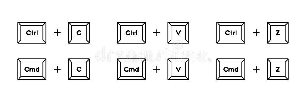 Cut Paste Shortcut Stock Illustrations – 53 Cut Paste Shortcut Stock ...