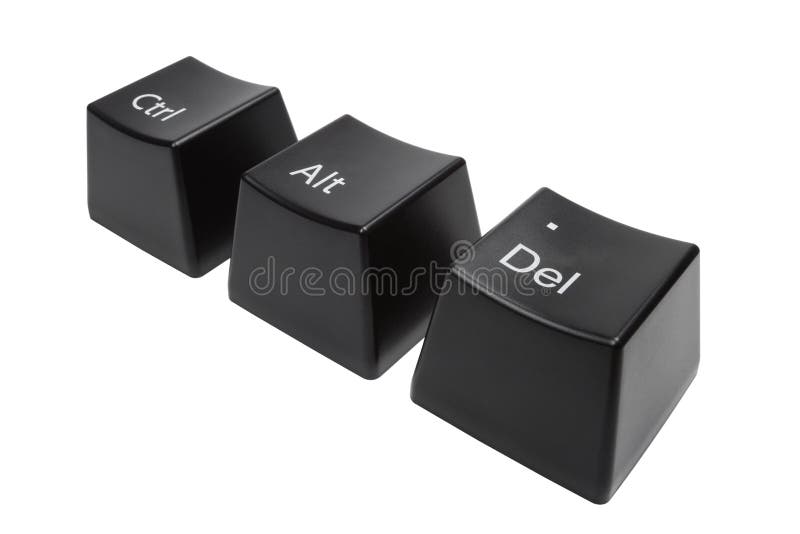 Keyboard Buttons Ctrl, Alt, Del Isolated Stock Photo - Image of white ... Keyboard Buttons Ctrl, Alt, Del Isolated Stock Photo - Image of white ...