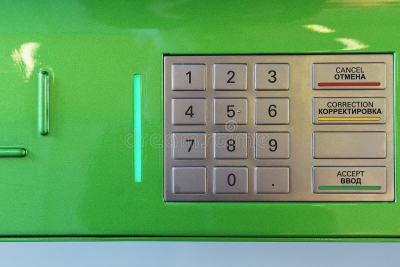 Keyboard with Buttons for Managing and Entering ATM Machine Digits ...
